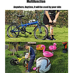 GOBKO Bike Floor Pump with Digital Gauge,Floor Bicycle Pump with Both Presta and Schrader Bicycle Pumps Valves High Pressure 160Psi Multi-Purpose Portable Air Pump for Road Bike MTB Sports Balls