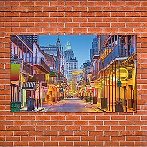 Mardi Gras Backdrop for Photography New Orleans Bourbon Street Wall Tapestry Brazil Carnival Fat Tuesday Masquerade Party Decoration and Supplies