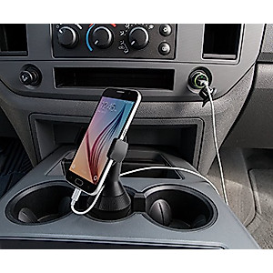 Belkin Car Cup Mount - Car Cup Mount For Phone - Phone Car Mount - Phone Stand - Phone Grip - Car Phone Holder Mount Compatible with iPhone, Samsung, Nokia, & Other Smartphones - Black