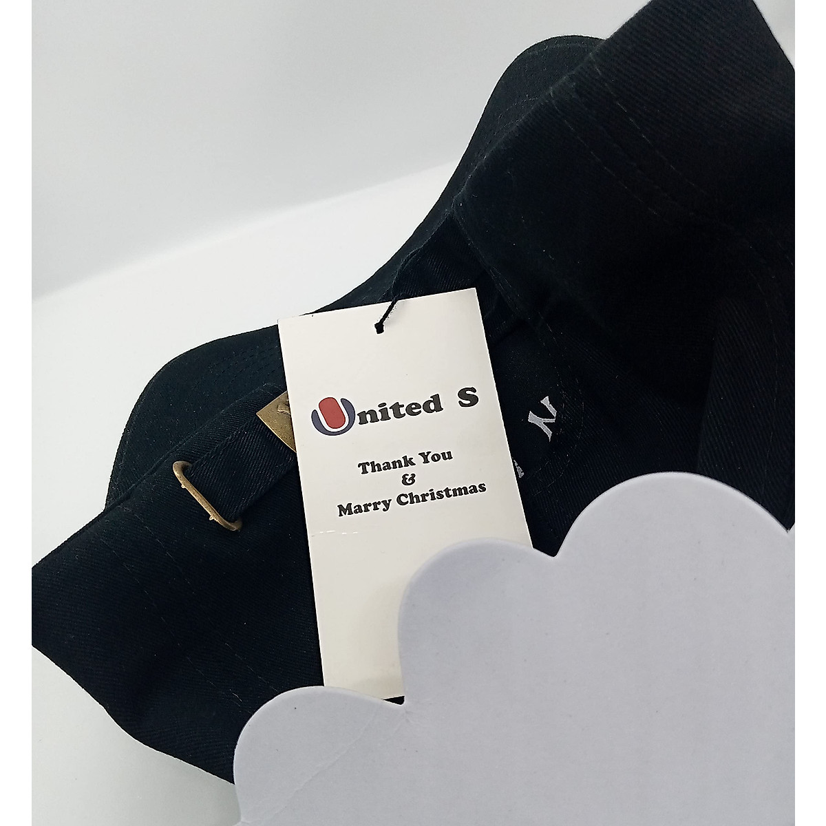 United S Men Women Fashion Baseball Cap, 100% Cotton Twill, Black, Unisex-Adults