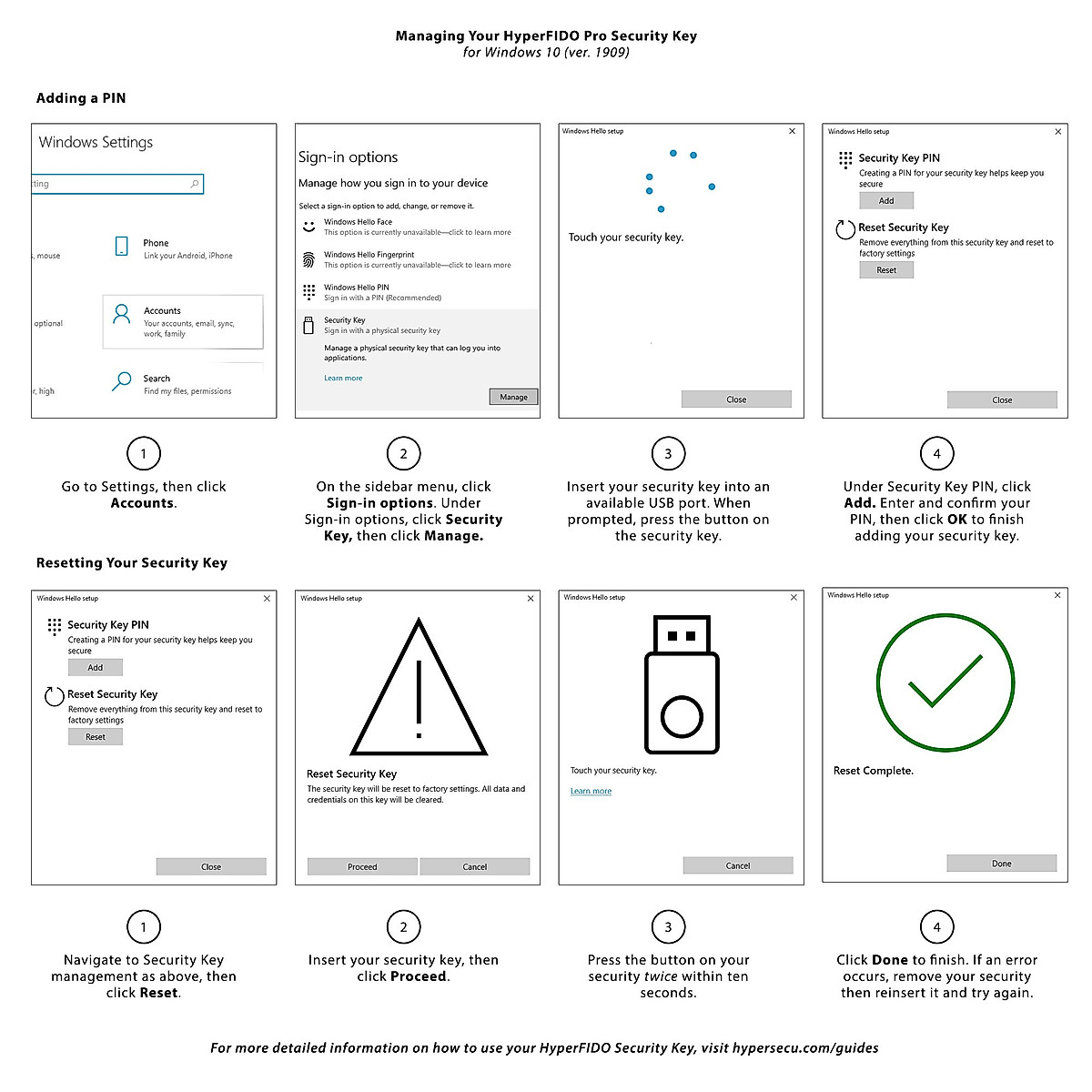 HyperFIDO Titanium PRO FIDO2 Security Key