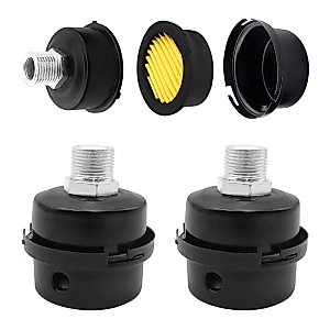 Seamaka 3PCS 1/2" Thread Air Compressor Silencer,20mm Air Compressor Intake Filter Sound Muffler Accessories,Air Compressor Muffler Accessories for generators,blowers, exhaust ports O-H-067-1/2