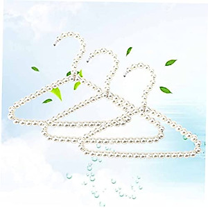 VILLCASE 3pcs Kids Clothes Hangers Baby Coat Hangers Hook Hanger Dog Coat Hangers Pet Coat Hangers Plastic Pearl Hanger Drying Rack Dog Clothes Hanger Pet Supplies Pet Grooming Hangers Mini
