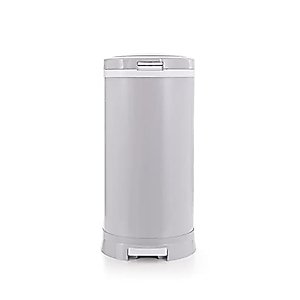 Bubula Premium Steel Diaper Waste Pail with Step Open, Gray