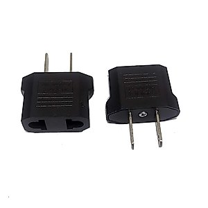 OTOOLWORLD Europe EU to USA US CA Canada Travel Adapter Plug Converter (2 Pack)