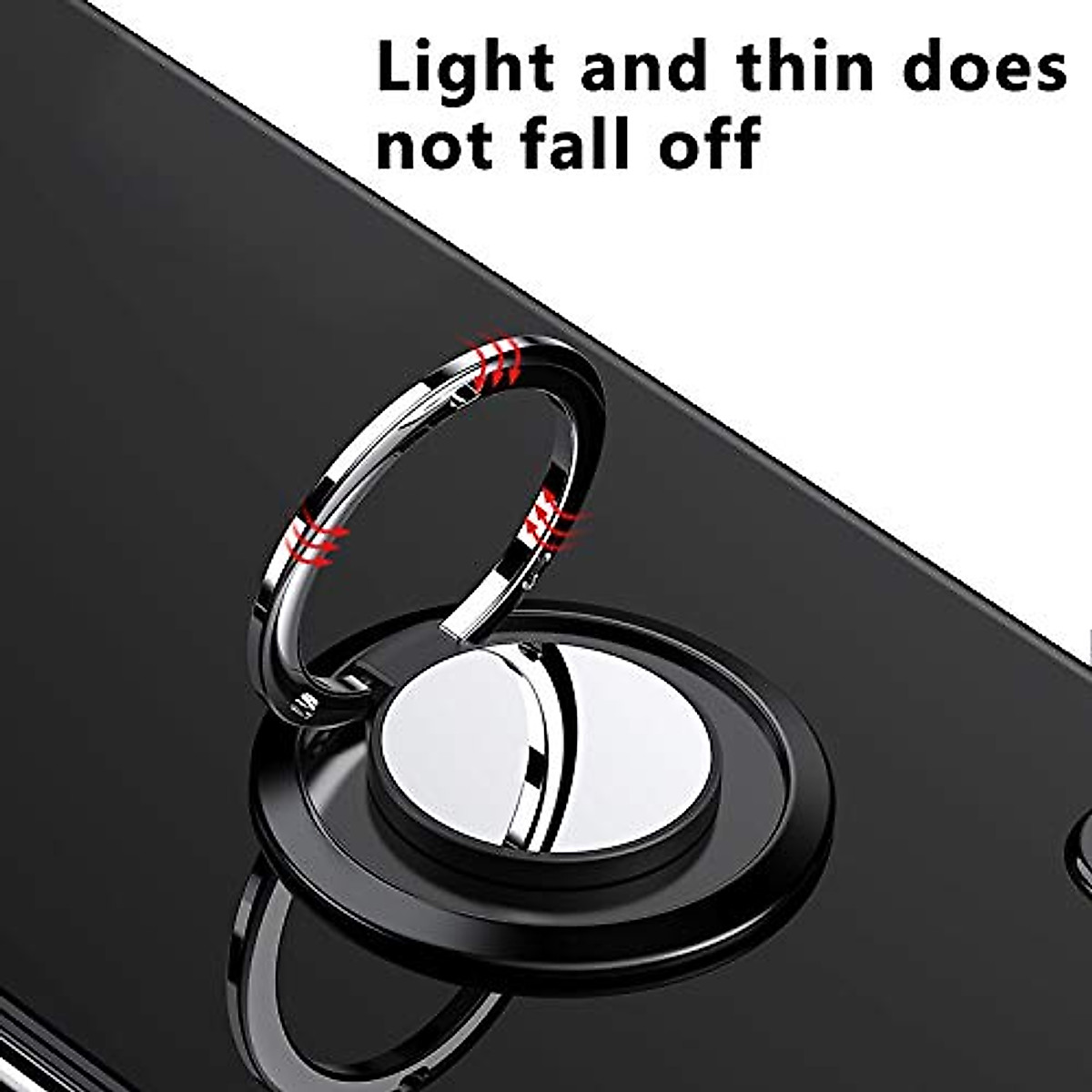Universal Mobile Phone 360° Finger Ring Stand Holder Magnetic Car Air Vent Mount Bracket Phone Ring Holder Finger Kickstand