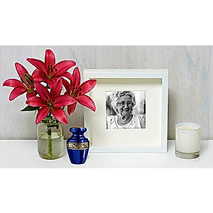 Trupoint Memorials Cremation Urns for Human Ashes - Decorative Urns, Urns for Human Ashes Female & Male, Urns for Ashes Adult Female, Funeral Urns - Blue, 4 Small Keepsakes