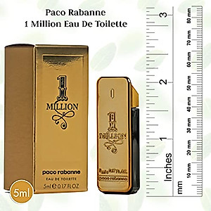 Paco Rabanne 1-Million Eau de Toilette Splash , 0.17 Fl Oz