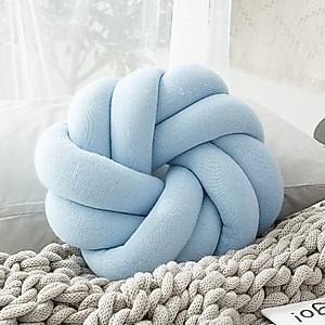 Knot Memory Pillow Decorative Throw Pillow Soft Lumbar Cushion for Couch, Bed, Car Matcha