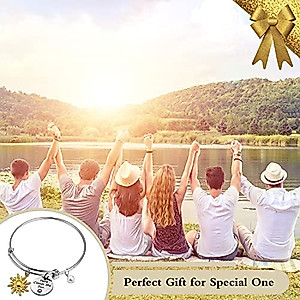 SELOPU Inspirational Bracelet Beatles Gift Beatles Lyrics Bracelet Here Comes the Sun Beatles Song Jewelry Meaningful Gift for Beatles Loyal Fans(Here Comes the Sun-BRA)