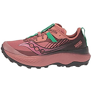Saucony Women's Endorphin Edge Hiking Shoe, SOOT/Basalt, 8