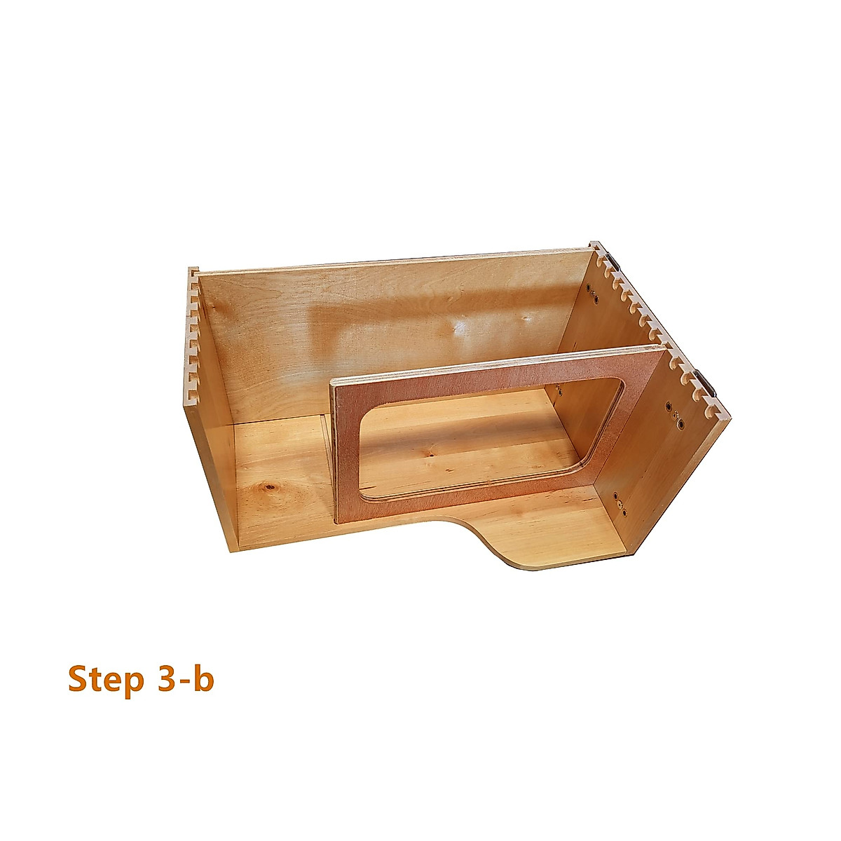 Pull Out Trash Can for Base Kitchen Cabinets, Storage Garbage Bin on wood frame with Soft Close Track Front mounting hardware include. Rear Storage, 11'' width for B15 cabinet (Not included trash bin)