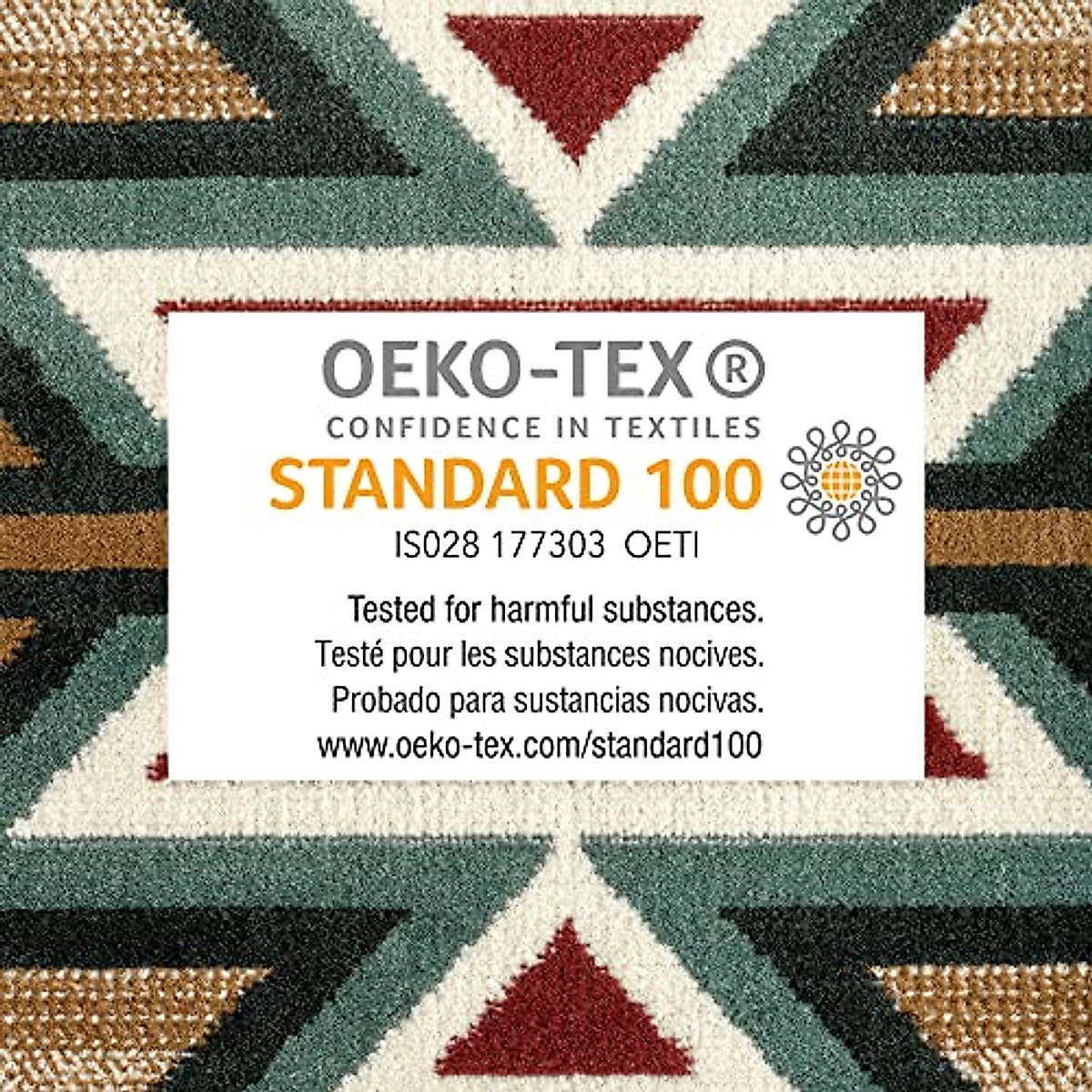 Home Dynamix Premium Sagrada Southwestern Geometric Area Rug Beige/Green, 5'2"x7'4"