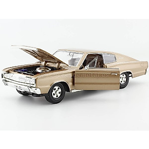 Road Signature 92638brnz 1-18 Scale 1966 Dodge Charger Bronze Metallic Diecast Model Car
