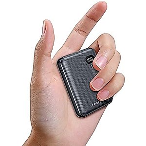 AINOPE Portable Charger The Smallest 10000mAh Power Bank USB C Mini Portable Charger PD 20W Fast Charge Portable Battery Charger Tri-Output Phone Charger Compatible with iPhone 14 Pro Max iPad Samsung
