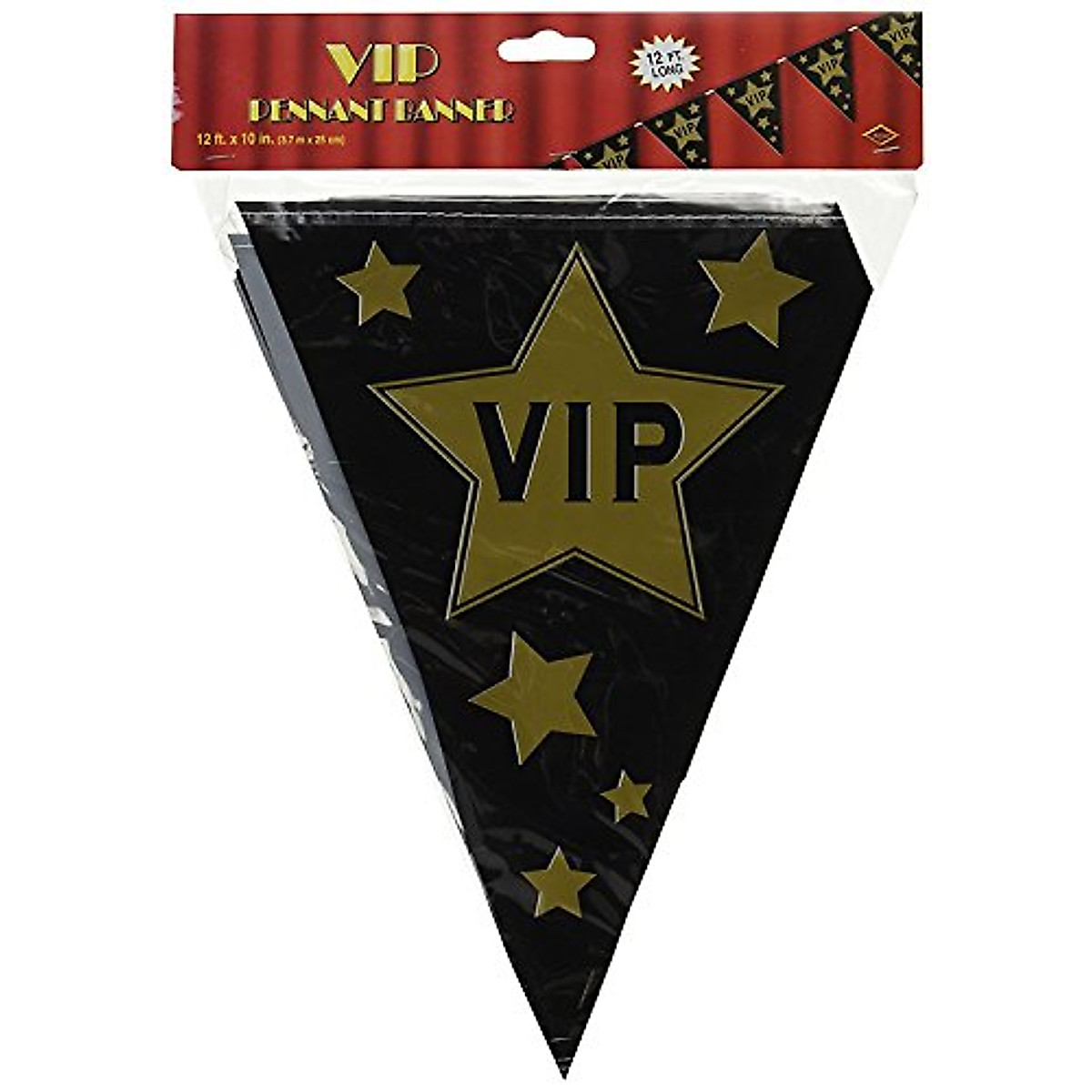 VIP Pennant Banner Party Accessory (1 count) (1/Pkg)