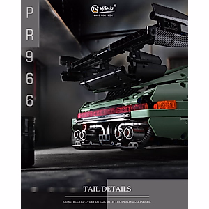 Nifeliz Pr 966 Sport car MOC Building Blocks and Construction Toy, Adult Collectible Cars Set to Build, 1:8 Scale Retro Car Model, NEW2022 (2435 Pcs)