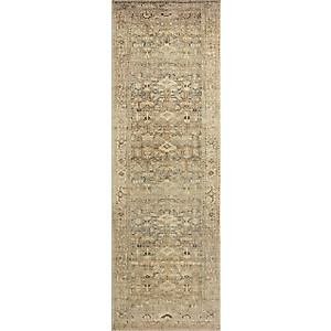 Loloi II Margot Collection MAT-04 Antique / Sage 5'-0" x 7'-6", .38" Thick, Area Rug, feat.CloudPile, Soft, Durable, Printed, Medallion, Low Pile, Non-Shedding, Easy Clean, Living Room Rug