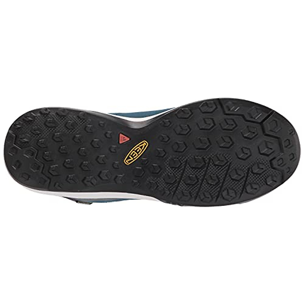 KEEN Women's Tempo Flex Mid Height Lightweight Waterproof Hiking Boot, Blue Coral/Star White, 9