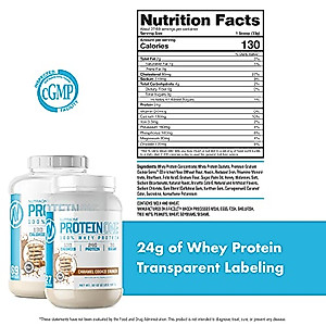 NutraOne ProteinOne Whey Protein Promote Recovery and Build Muscle with a Protein Shake Powder for Men & Women (Caramel Cookie Crunch, 2 LB)
