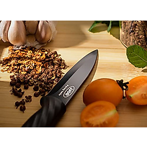 JJOO Paring knife, 8 PCS Paring Knives With Sheath, 4 & 4.5 inch Fruit and Pairing Knife, German Steel Kitchen Knife, Paring Knife Set for Home and Restaurant