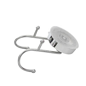 PRETYZOOM Suction Hooks for Shower Suction Cups Hangers Seamless Super Strong Double Hooks Desk Bookshelf Suction Cup Towel Hook Stainless Steel s Hooks Bow Hardware Sucker