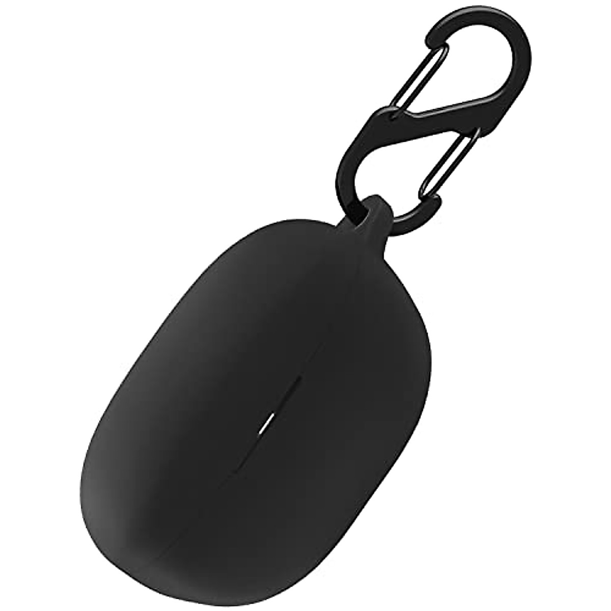 Geiomoo Silicone Case Compatible with Anker Soundcore Life A3i, Protective Cover with Carabiner (Black)