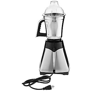 Preethi Steele 3-Jar Mixer Grinder, 550-Watt, Silver