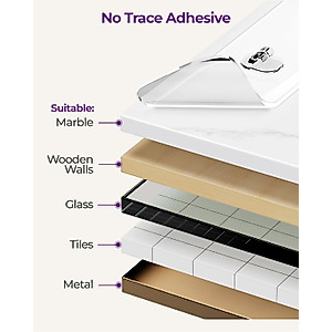 ODesign Adhesive Shower Caddy No Drilling with Soap Dish 3 Tiers Stainless Steel Shower Organizer for Shampoo Conditioner Bathroom Organizer Accessories with Removable Hooks Wall Mounted - RUSTPROOF