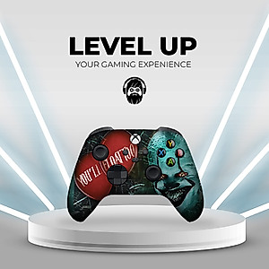DreamController Halloweenn It Pennywise Custom X-box Controller Wireless compatible with X-box One/X-box Series X/S Proudly Customized in USA with Permanent HYDRO-DIP Printing (NOT JUST A SKIN)