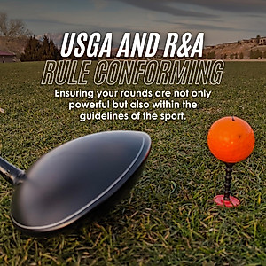 YATTA GOLF Telos Premium Golf Tees – Adjustable Golf Tees – Tee Off with Greater Consistency and Shoot Better Scores - Unbreakable Golf Tees – Lasts The Average Golfer A Season (Fire Red)