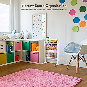 Rack Fridge Wood Organizer Refrigerator Side Storage Rack Paper Towel Holder, Rustproof Spice Jars Rack Kitchen Storage Wrap Rack Organizer Refrigerator Shelf Storage Adjustable Cabinet Door Mount