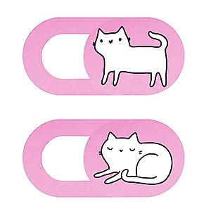 SOLUSTRE 2pcs Camera Cover Privacy Webcam Cover Black Webcam Cover Phone Webcam Cover Cover Privacy Lens Cover Black Slides Phone Camera Webcam Blocker abs Computer Lens Cap