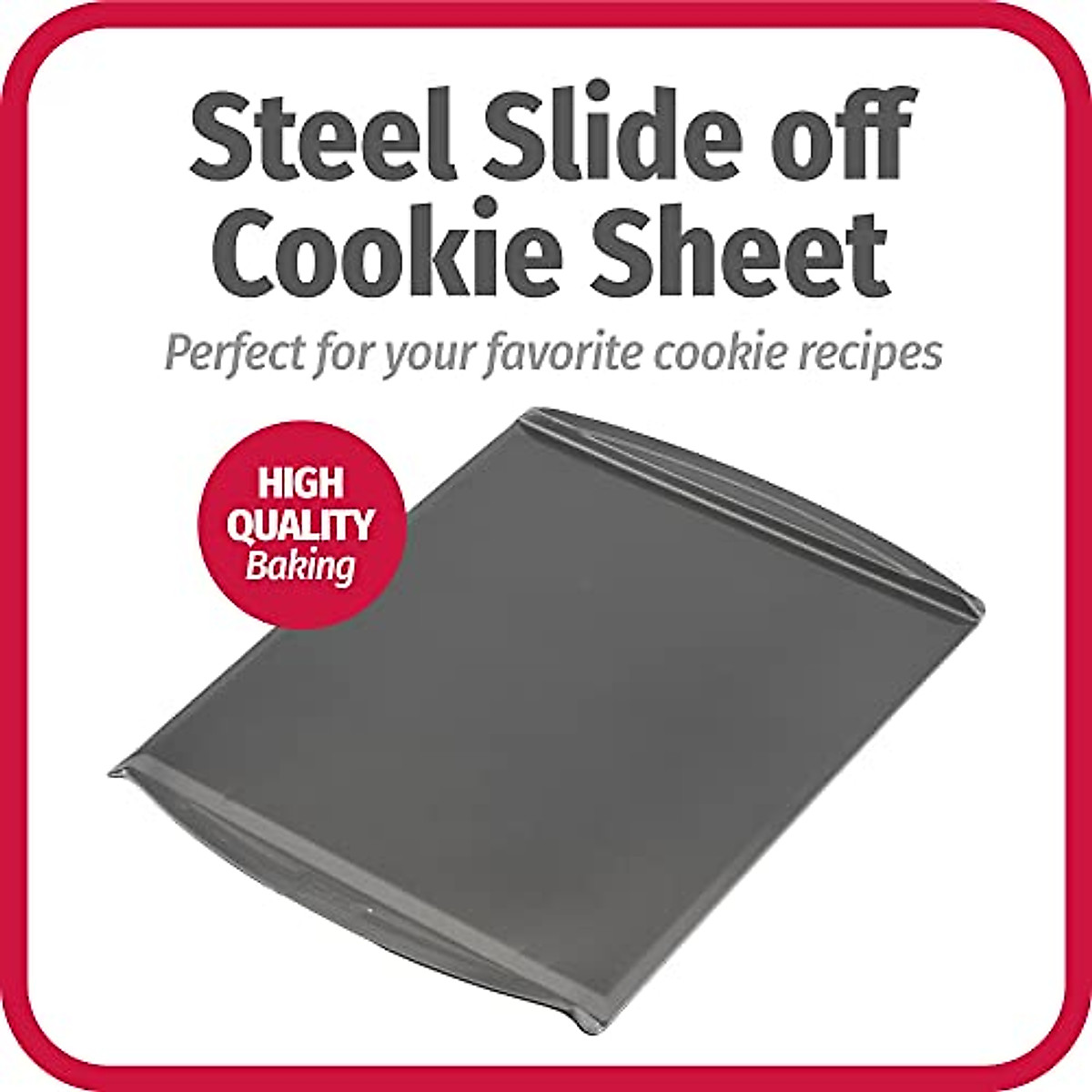 Good Cook 15 Inch x 14 Inch Cookie Sheet, gray (04023)