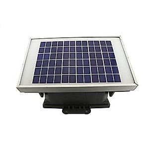 Fence Master Solar 12 Volt Battery Fence Charger | Powerful 6 Mile 12,000 Volt Low Impedance Electric Fence Charger | Solar Panel for DC Power, Battery included | 5 Year Warranty | Made in the USA