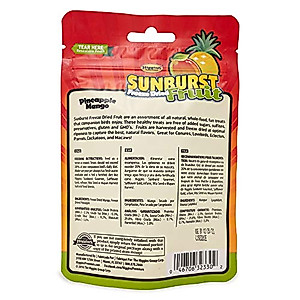 Higgins Sunburst Freeze Dried Fruit Pineapple Mango .5 Ounces