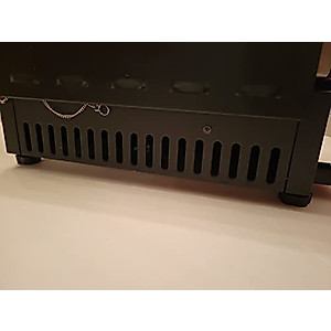 Wind Guard and Warming Rack Set for Pit Boss 2 Burner TableTop LP Gas Griddle and Other Portable Griddles in this size, Dark Brown (WGPB2)