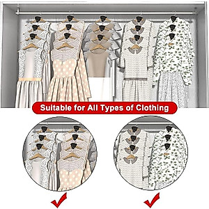Generic Hanger Extender Hooks - Hangers Space Saving -Space Hooks Hangers as seen on tv (Black, 100 Pack)