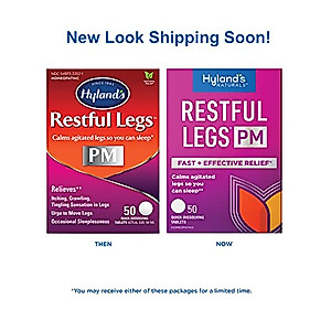 Hyland's Restful Legs PM Quick Dissolving Tablets - 50 Tablets, Pack of 2