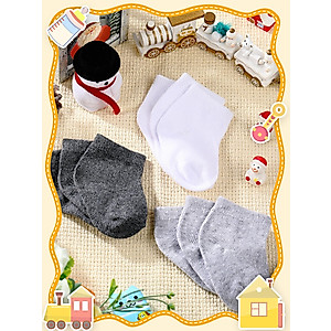 Jecery 60 Pairs Baby Socks Low Cut Stretch Cotton Ankle Socks Unisex Baby Socks Infant Socks for Newborn Toddler Boys Girls 0-6 Months Baby Socks