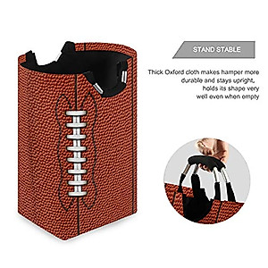 ALAZA Sport American Football Laundry Basket Hamper Large Storage Bin with Handles for Gift Baskets, Bedroom, Clothes