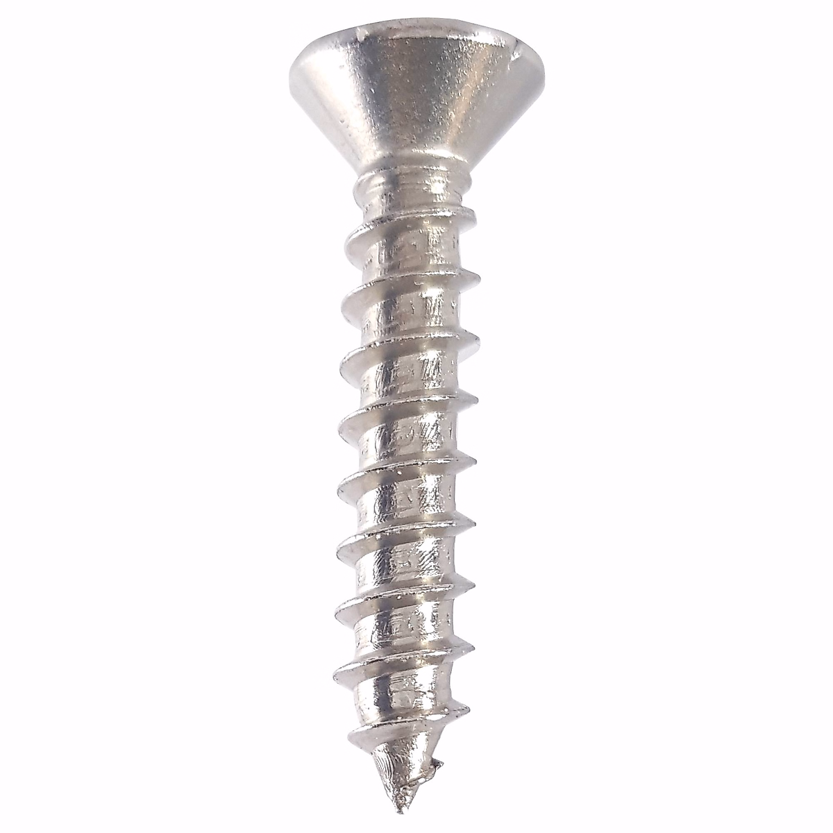 #8 x 3/4" Oval Head Sheet Metal Screws, Square Drive, Stainless Steel 18-8, Full Thread, Bright Finish, Self-Tapping, Type A, Quantity 100 by Fastenere