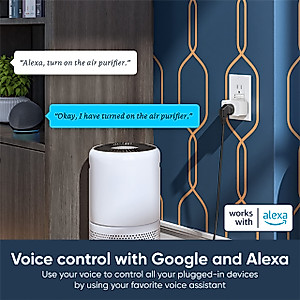 Wyze Plug, 2.4GHz WiFi Smart Plug, Works with Alexa, Google Assistant, IFTTT, No Hub Required, Two-Pack, White