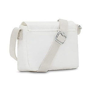 Kipling womens WomenÂ’s Sabian Bag, Lightweight Everyday Purse, Nylon Shoulder Crossbody Mini Bag, New Alabaster, 7.75 L x 5.75 H 3.25 D US