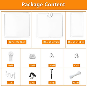 AWTATOS Cube Storage Organizer Closet Storage 12 Cube Shelves, Large and Small Cubes, DIY Portable Closet Clothes Storage Shelfs for Home, Bedroom, White