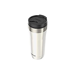 Contigo Uptown Dual-Sip Stainless Steel Tumbler with Leakproof Lid, Insulated Body Keeps Drinks Hot & Cold for Hours, Sip Cold Drinks Through Straw & Hot Drinks Through Spout, 24oz Sunbeam Gold