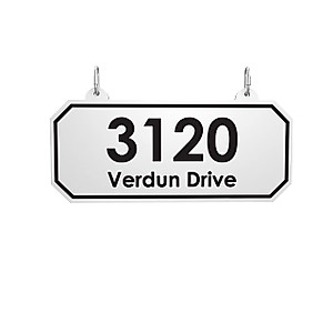 4Ever Products The Jackson Complete Mailbox System - Vinyl/PVC Post (includes Mailbox) Decorative Curbside Postal Solution with Classic Traditional Style and Hanging Address Plate (White Mailbox)