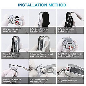 1797 for Porsche Key Fob Cover 911 Panamera Cayenne Keychain Bling Accessories Women Men Car Remote Case Shell Zinc Alloy Silver