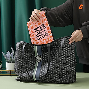 Ovfhus Fox Make Up Bag Fox Gifts Fox Party Favors Stuff Decor Cosmetic Travel Bag for Fox Lovers Women Her Mom Teens Sister Coworker Nurse Travel Senior Graduation Birthday