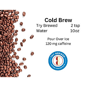 Brewed Coffee Concentrate, Cold Brew, Iced Coffee, Arabica Coffee, Espresso, 30x Liquid Coffee Concentrate, Instant Coffee Alternative, 36 cups per Bottle, Espresso Shot, Caffeine Shot
